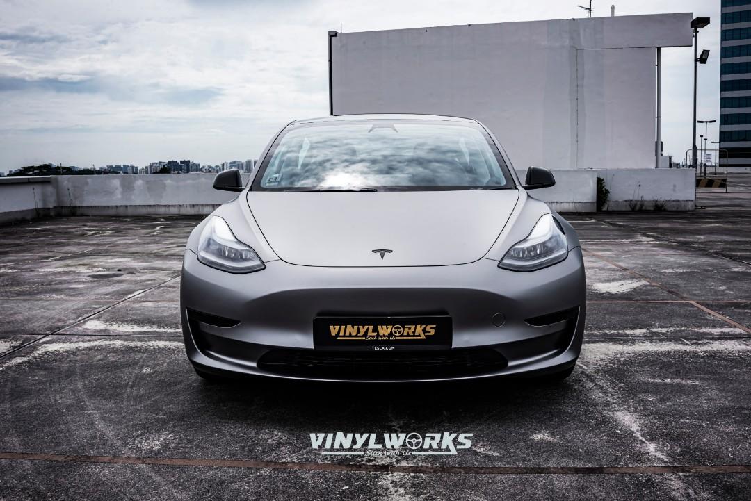 Car Wrap - Tesla Model 3 Full Car Exterior Wrap (Ultra Matte Energy ...