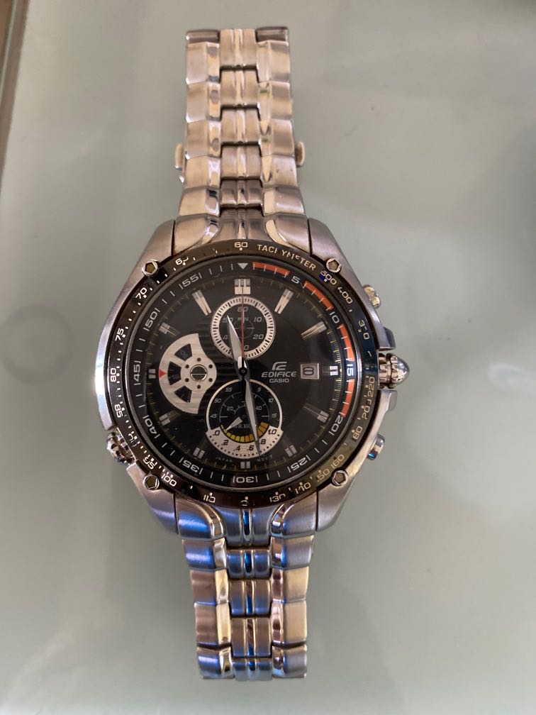 Casio Edifice chronograph watch (racing car theme), Men's Fashion ...