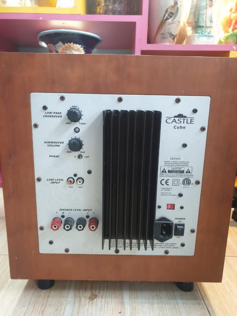 Castle Acoustics Cube subwoofer, Hobbies & Toys, Music & Media, Music ...