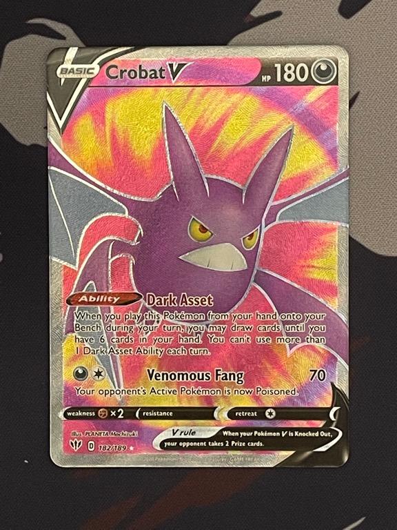Crobat V FA Darkness Ablaze, Hobbies & Toys, Toys & Games on Carousell