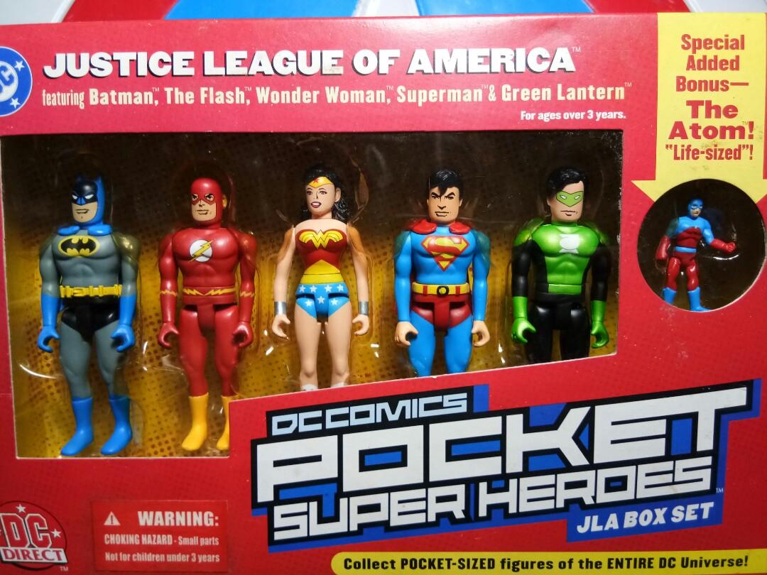 DC Comics Pocket Heroes Justice League JLA Box Set (Batman, Flash ...
