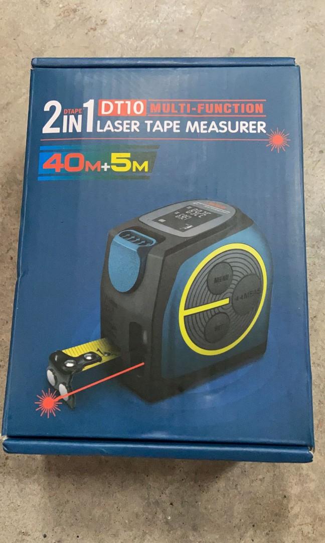 DTAPE DT10 40M Laser Tape Measure 2-In-1 Digital Laser Measure Laser ...