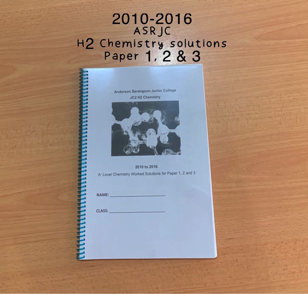 H2 Chem model solutions (2010-2016), Hobbies & Toys, Books & Magazines ...
