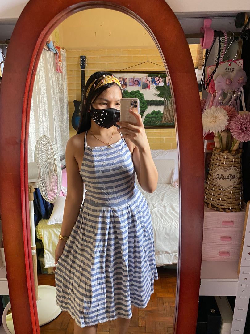 Halter Dress (Nice ng tela), Women's Fashion, Dresses & Sets, Dresses ...