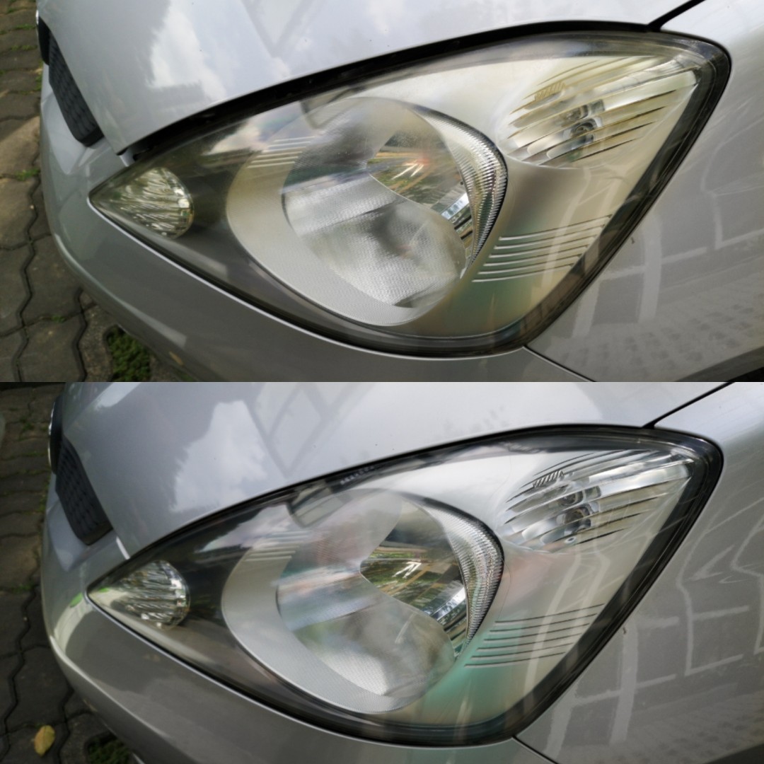 Honda Fit GE6 GE8 Headlight Restoration Polish, Car Accessories ...