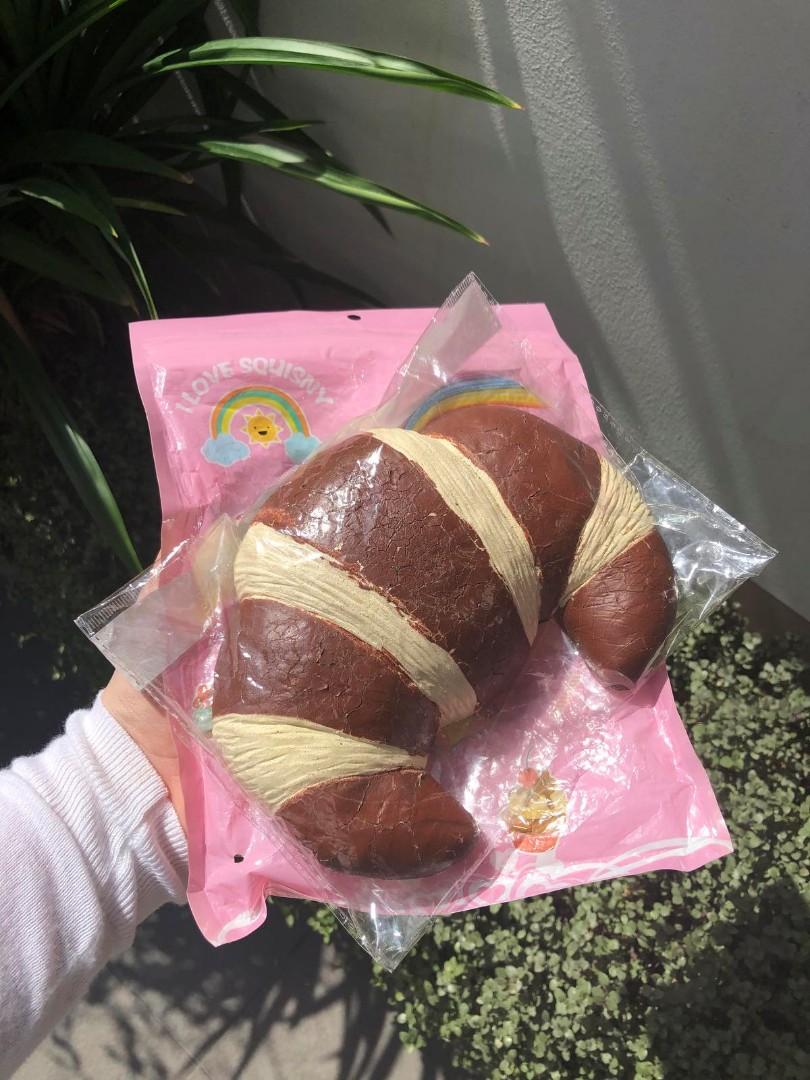 Jumbo Croissant Squishy, Hobbies & Toys, Toys & Games on Carousell