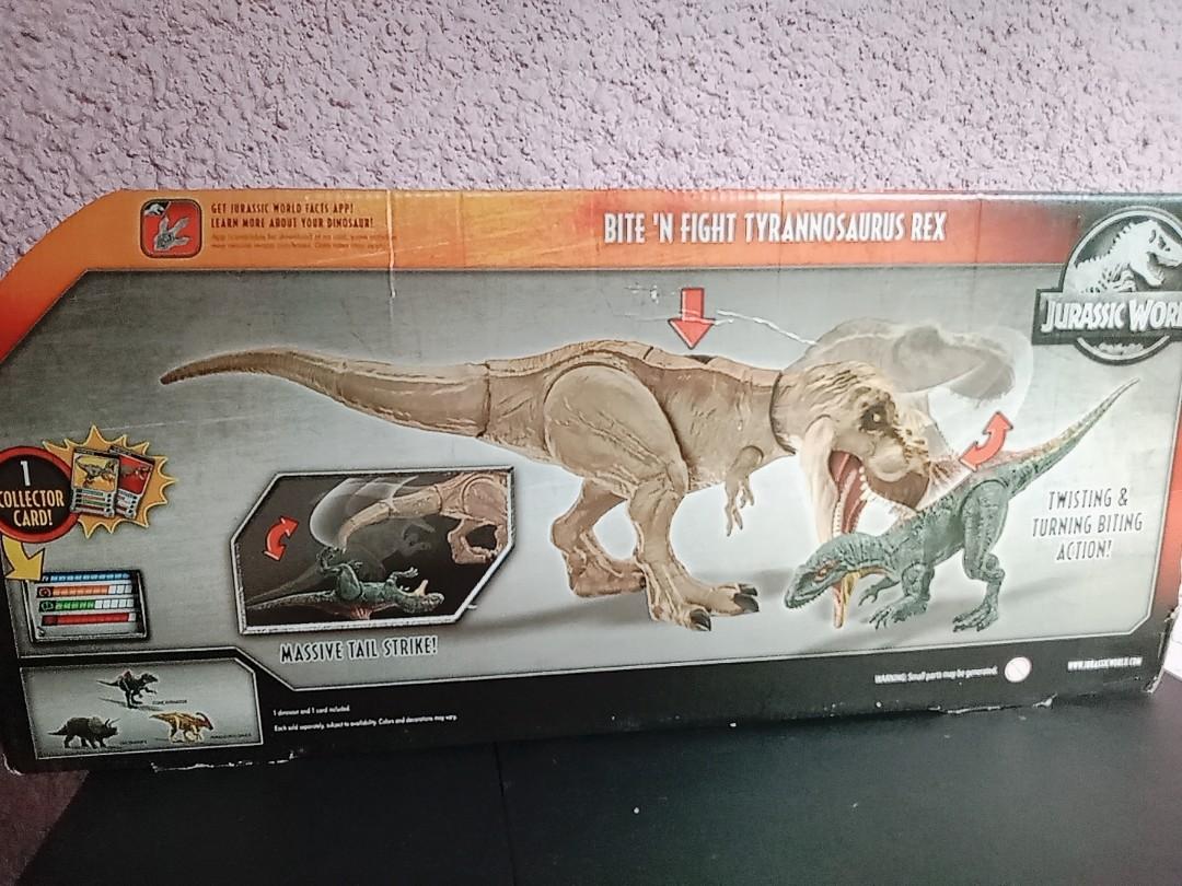 Jurassic world Dino Rivals Bite n Fight Tyrannosaurus Rex Dinosaur ...