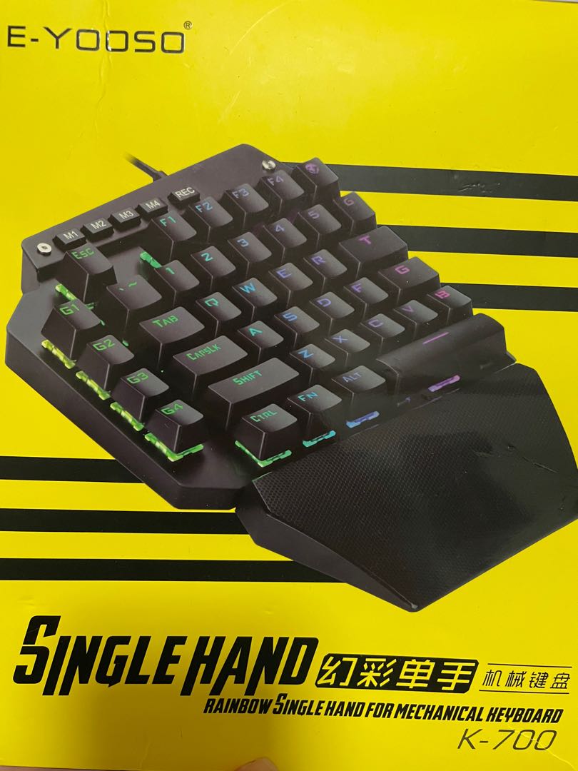 K700 Mechanical Keyboard Single Hand, Computers & Tech, Parts ...