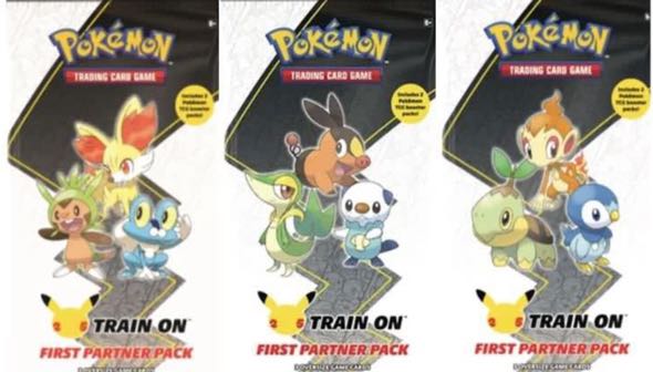 Kalos Unova Sinnoh First Partner Pack Pokemon 25th anniversary ...