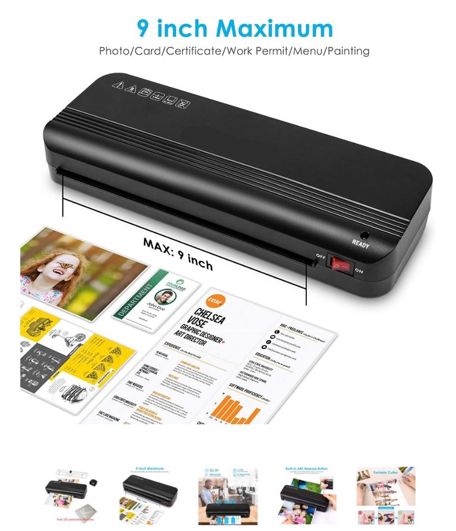 Laminator Machine, 3-in-1 A4 Thermal Laminator Machine with 20 ...