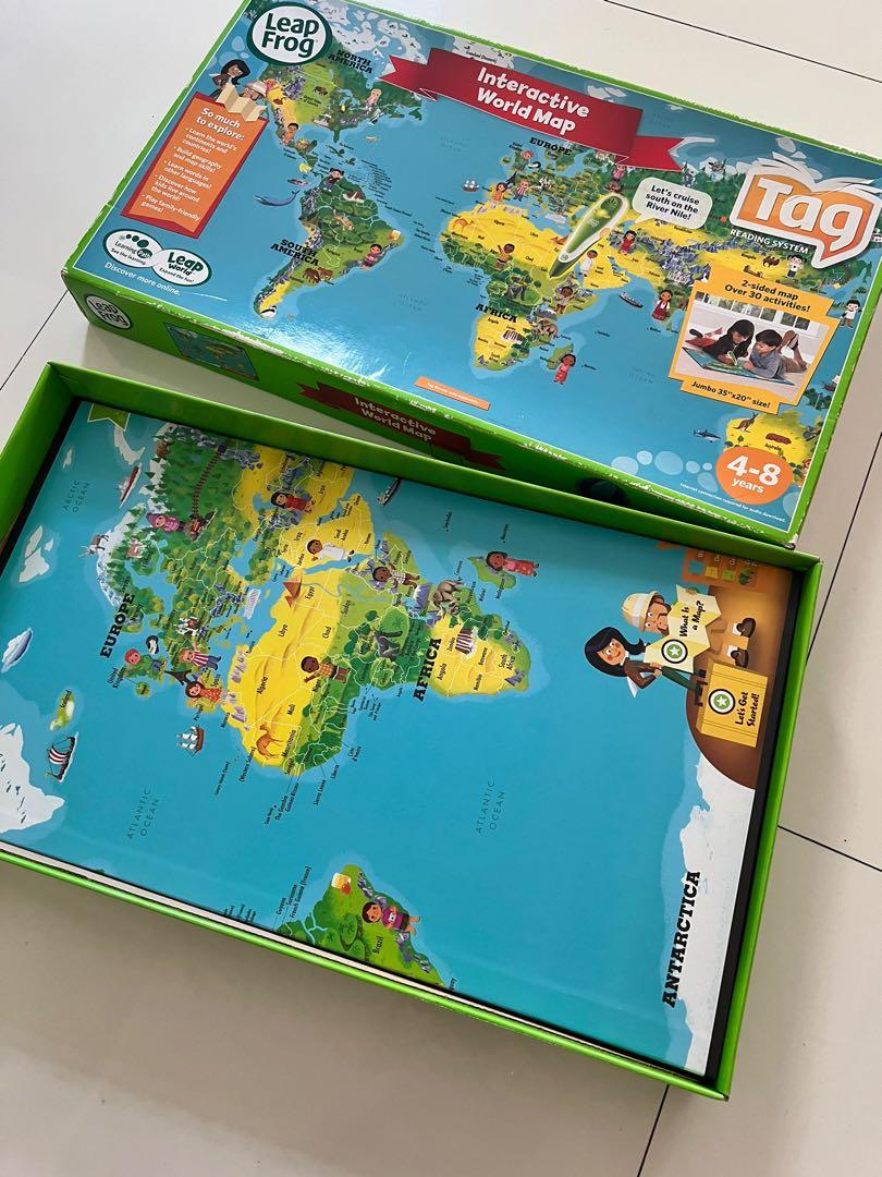 Leapfrog interactive world map, Babies & Kids, Infant Playtime on Carousell