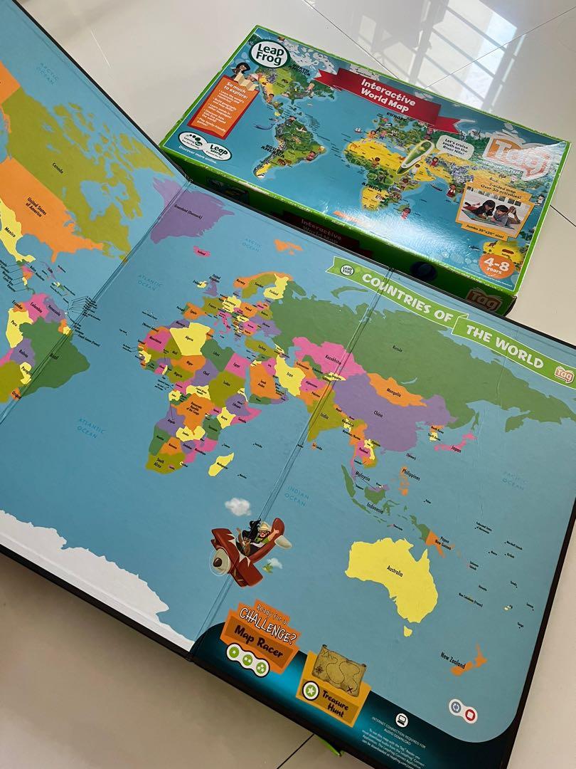 Leapfrog interactive world map, Babies & Kids, Infant Playtime on Carousell