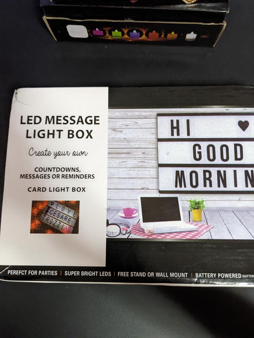 LED Message Light Box, Hobbies & Toys, Stationery & Craft, Occasions ...