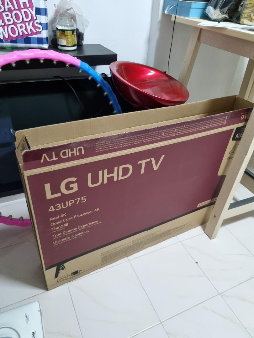 LG 43UP7550PTC TV Box, TV & Home Appliances, TV & Entertainment, TV on ...