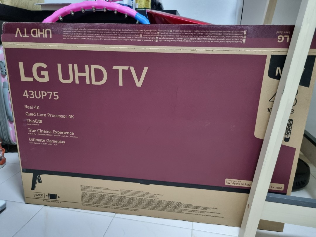 LG 43UP7550PTC TV Box, TV & Home Appliances, TV & Entertainment, TV on ...