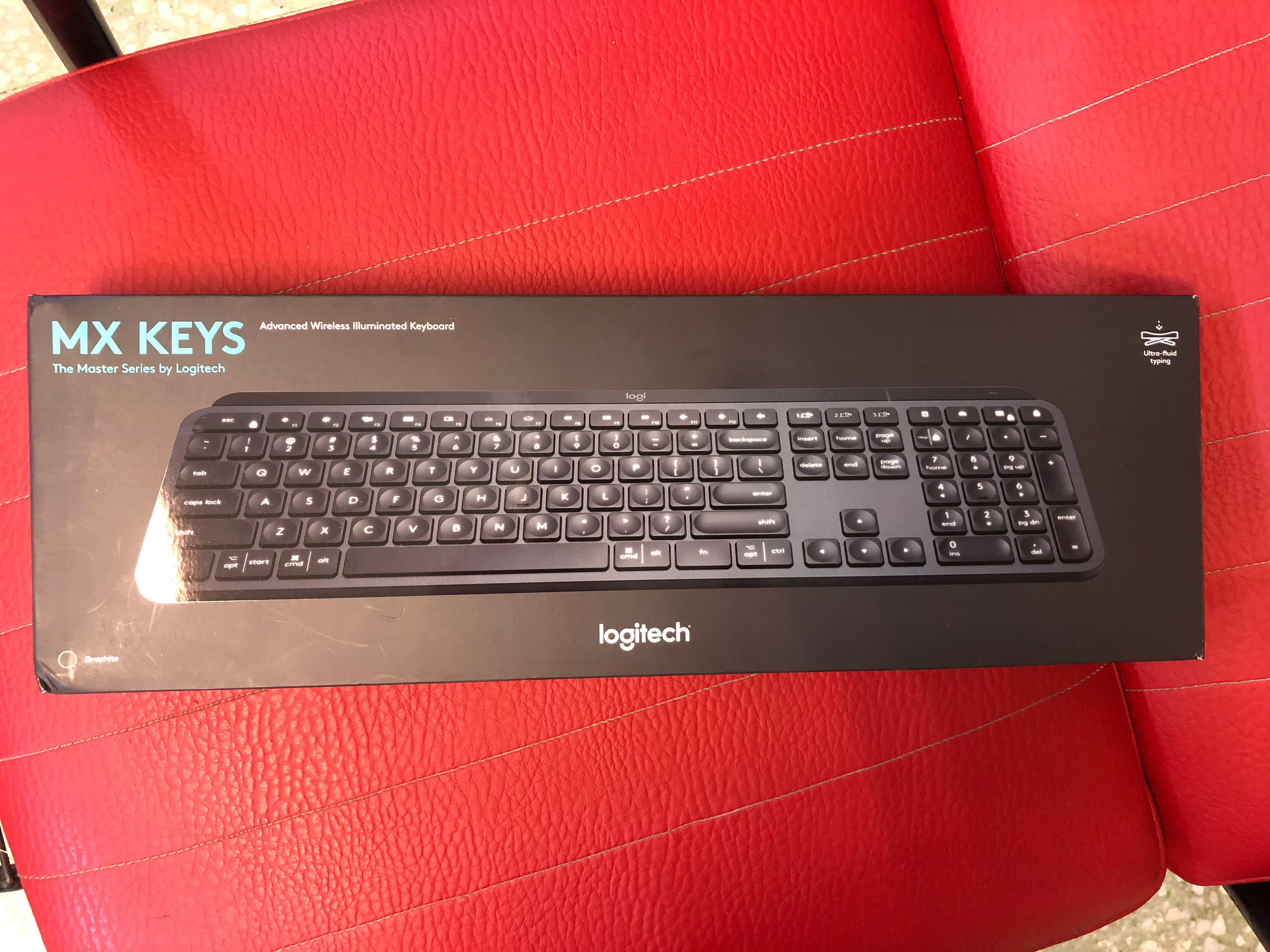Logitech MX Keys Advanced Wireless Illuminated Keyboard Computers logitech-mx-keys-advanced-wireless-illuminated-keyboard-computers