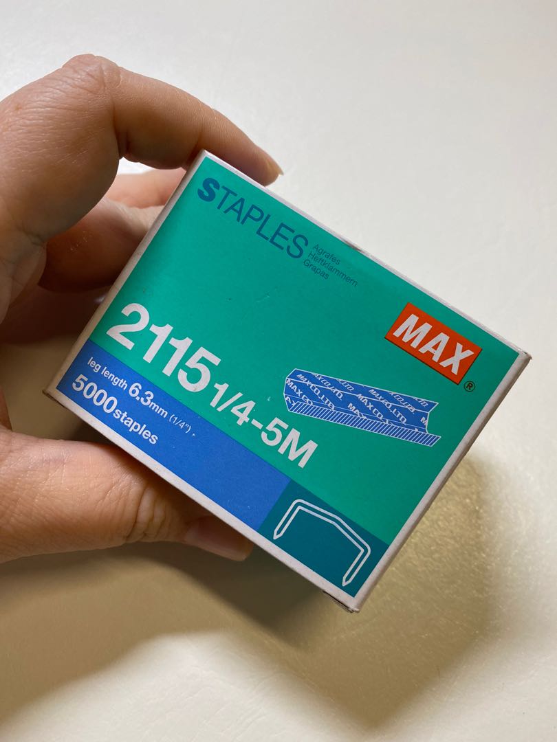 MAX staple bullets 2115 1/4-5m, Hobbies & Toys, Stationery & Craft ...