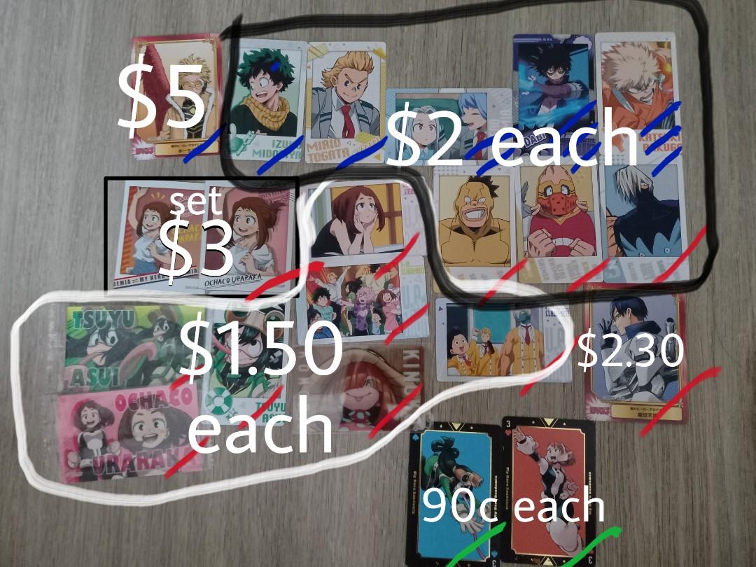 Mha snapmides cards poker my hero academia bnha scf cards bakugo dabi ...