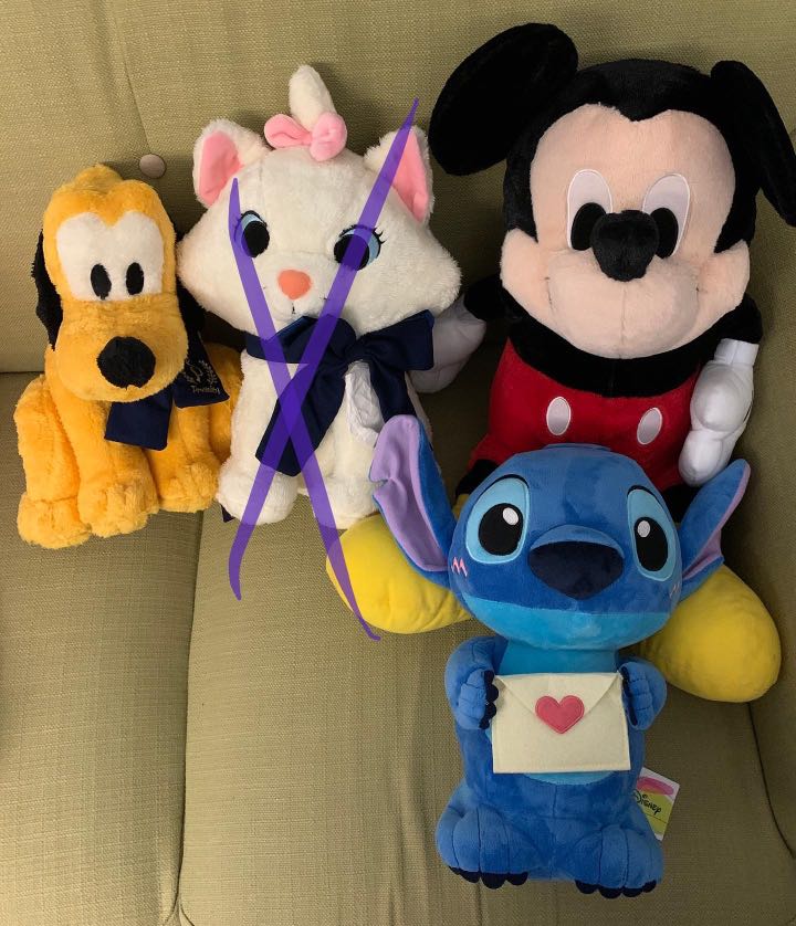 Mickey Mouse Pluto stitch, 興趣及遊戲, 玩具 & 遊戲類 - Carousell