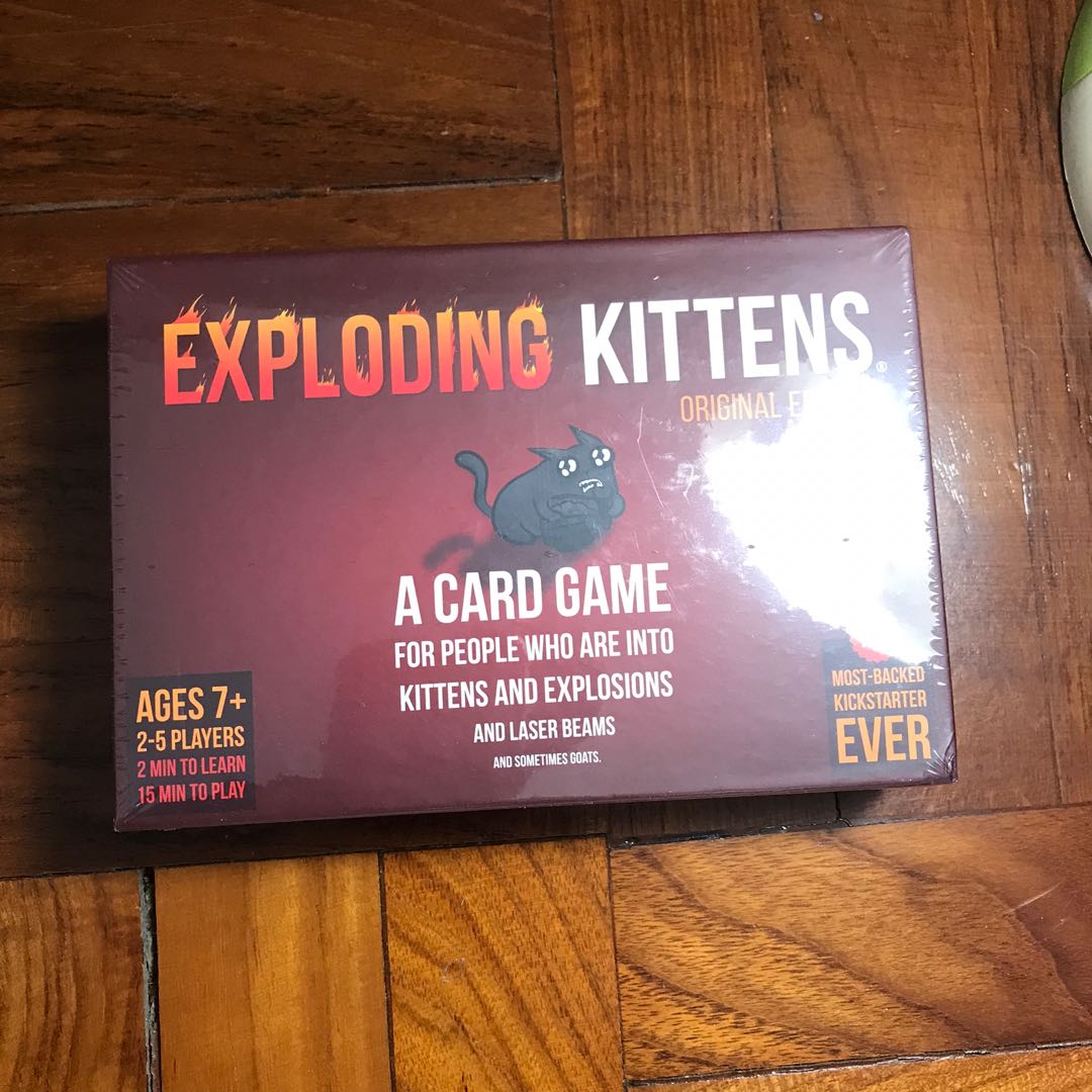 全新(New) Exploding Kittens爆炸貓(Board Game), 興趣及遊戲, 玩具 & 遊戲類 - Carousell