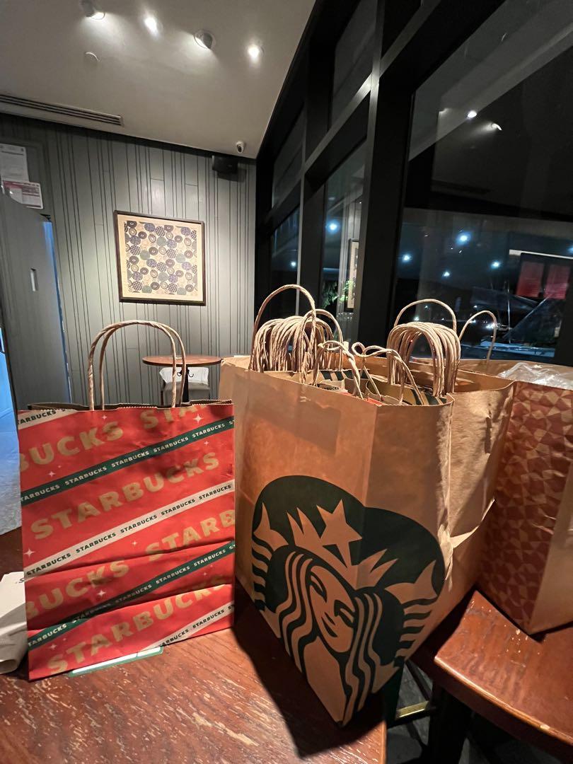 Original Starbucks Paper Bag SMALL Gift Idea Gift Wrap Paper Tote Bag ...