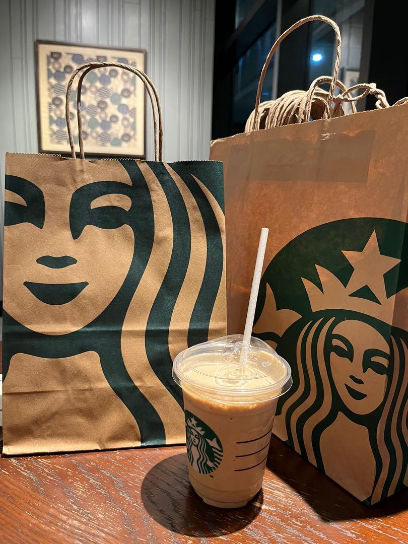 Original Starbucks Paper Bag SMALL Gift Idea Gift Wrap Paper Tote Bag ...