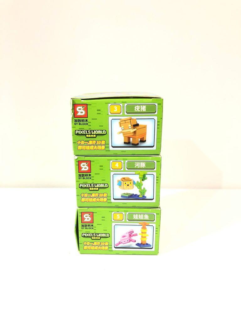 Pixels world mini box bricks game ages 6 plus 3 box set, Hobbies & Toys ...