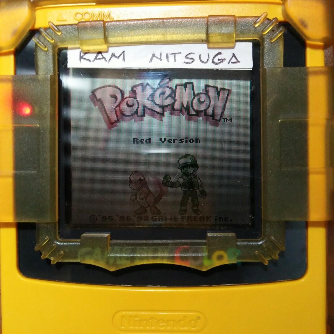 Pokemon Red/Gameboy Color CGB-001 Yellow, Video Gaming, Video Game ...