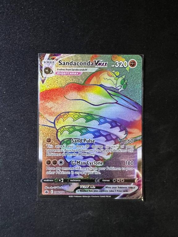 Pokemon TCG Sandaconda VMAX Rainbow rare, Hobbies & Toys, Toys & Games ...