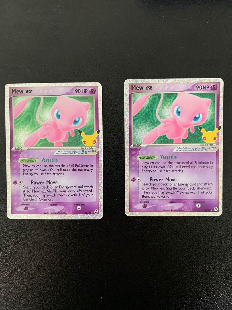 Pokémon Mew ex 25th celebration, Hobbies & Toys, Toys & Games on Carousell