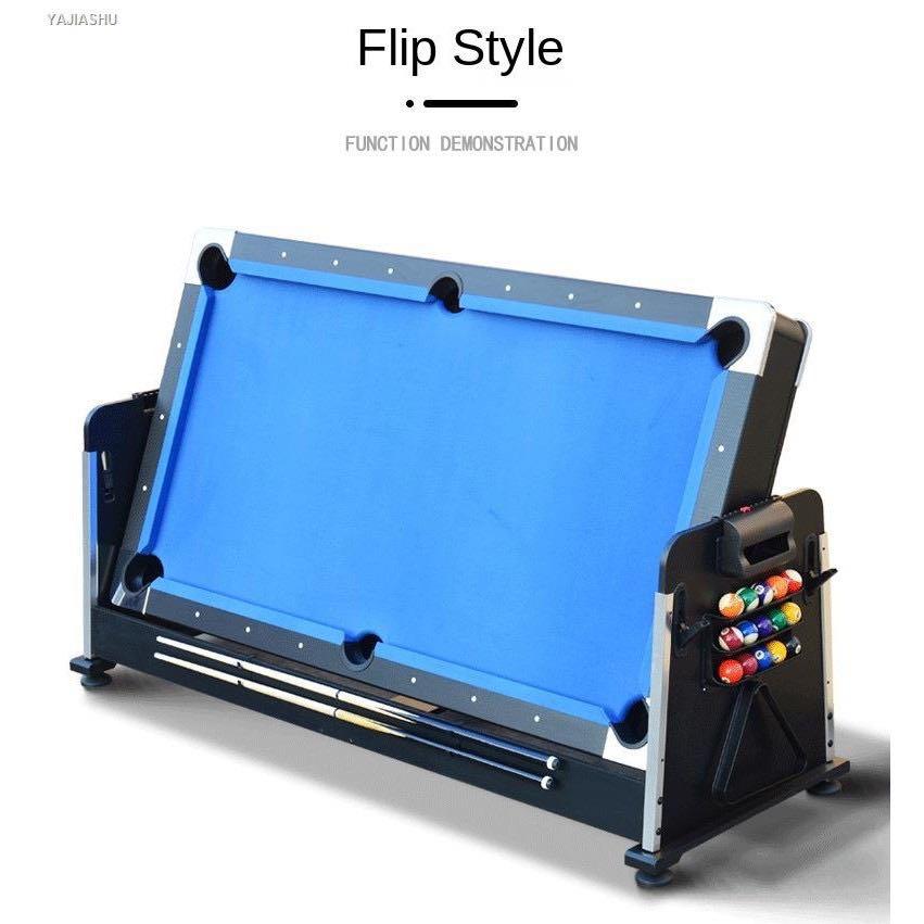 Pool Table billiards Adult 4-in-1 Multifunctional Flip 7-ft Table Pool ...