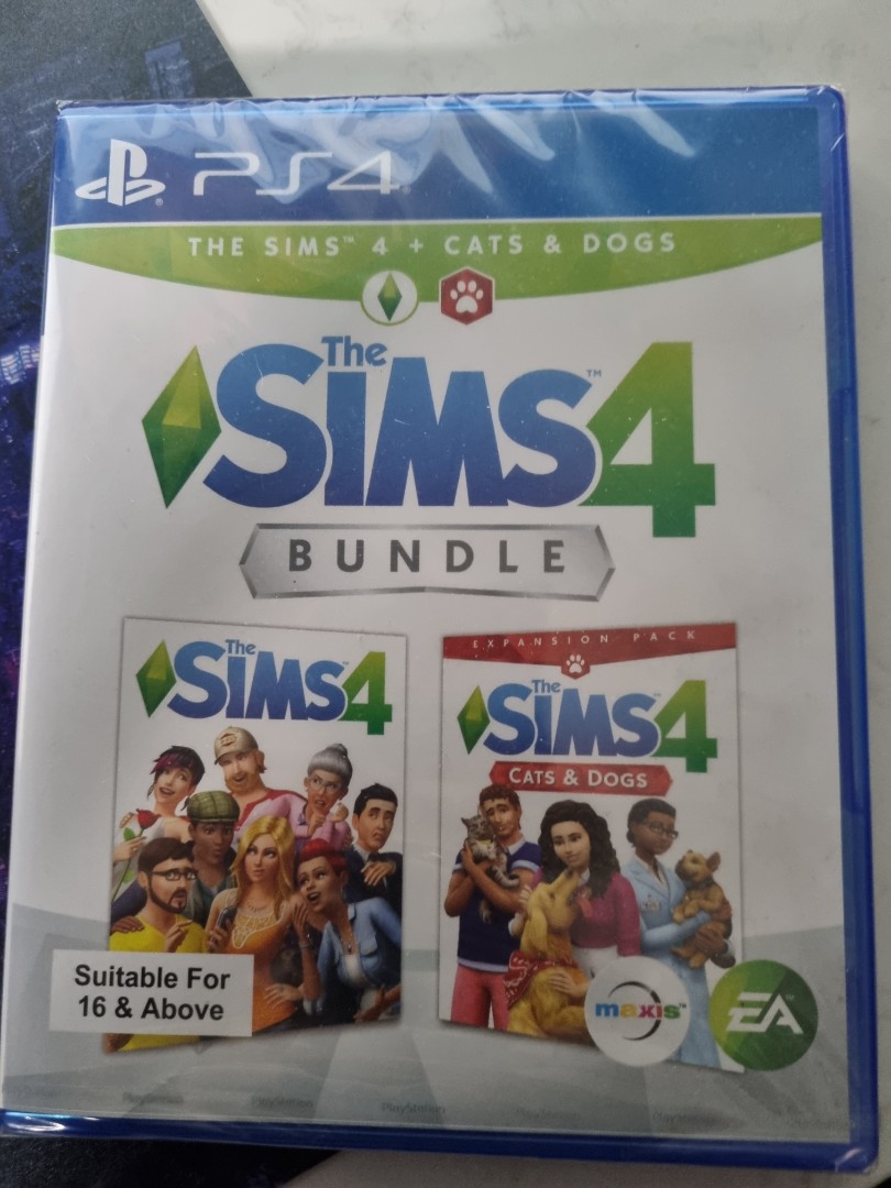 PS4 The Sims 4 Bundle (Base Game + Cats & Dogs), Hobbies & Toys, Toys ...