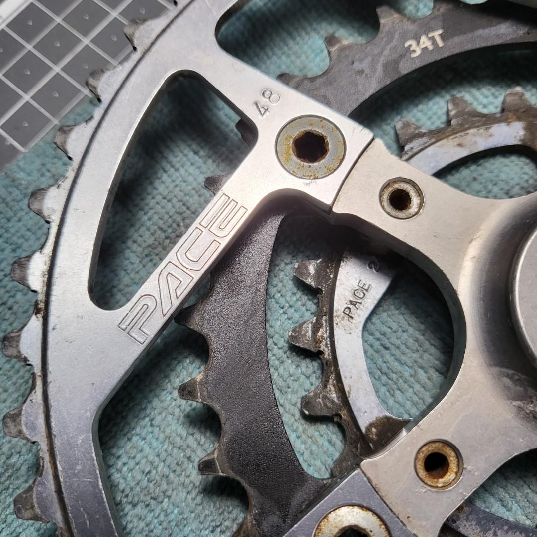 Race Face retro crank arm with PACE chainring, Sports Equipment ...