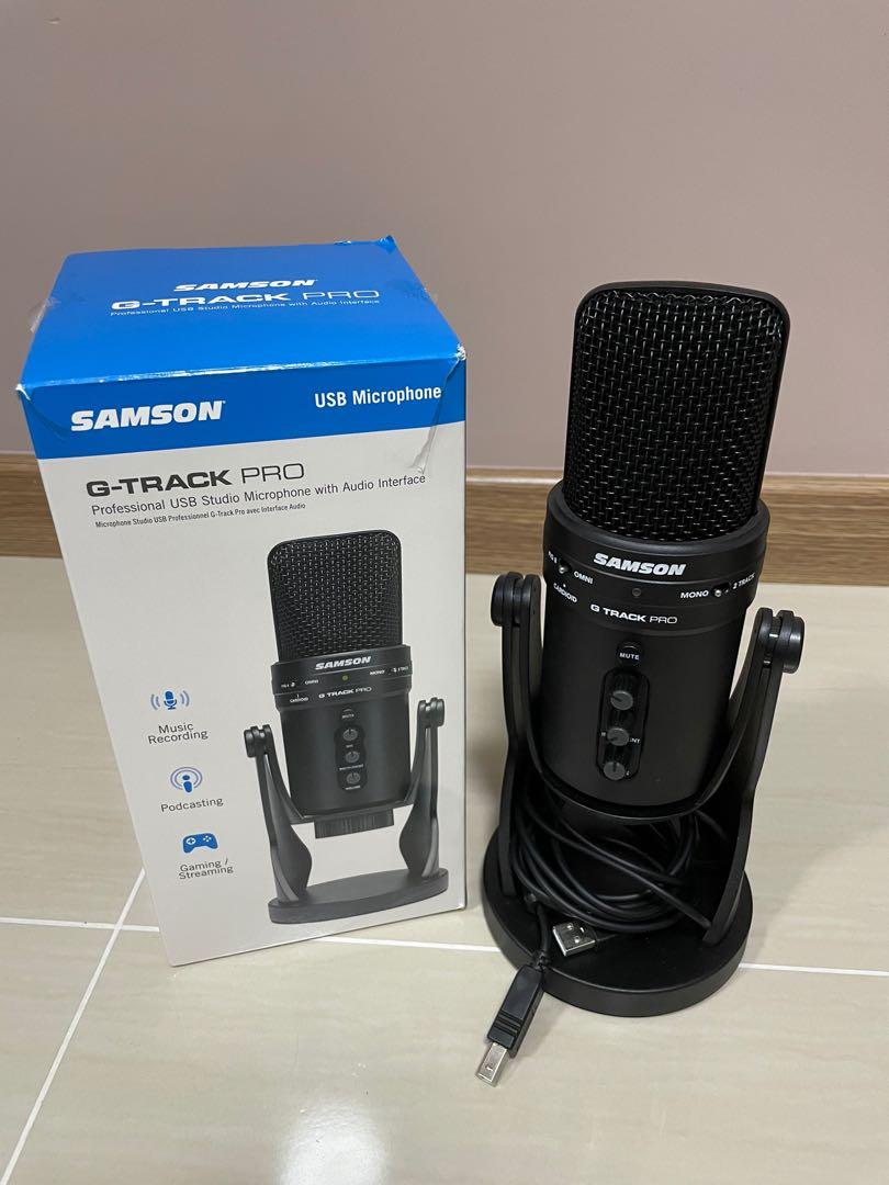 SAMSON G-TRACK PRO - USB MICROPHONE, Audio, Microphones on Carousell