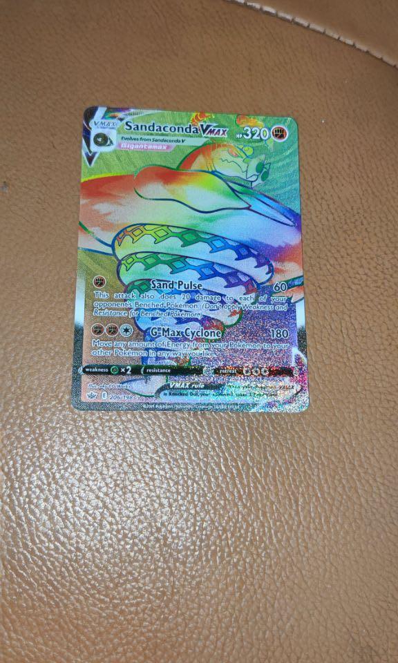Sandaconda Vmax Rainbow Art 206/198 Chilling Reign pokemon, Hobbies ...