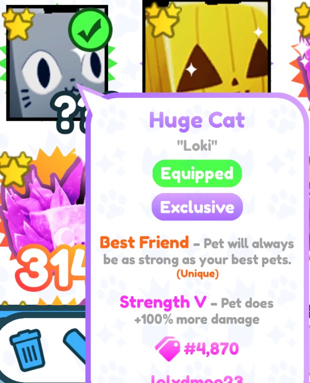 Selling not duped huge cat!!, Video Gaming, Gaming Accessories, In-Game ...