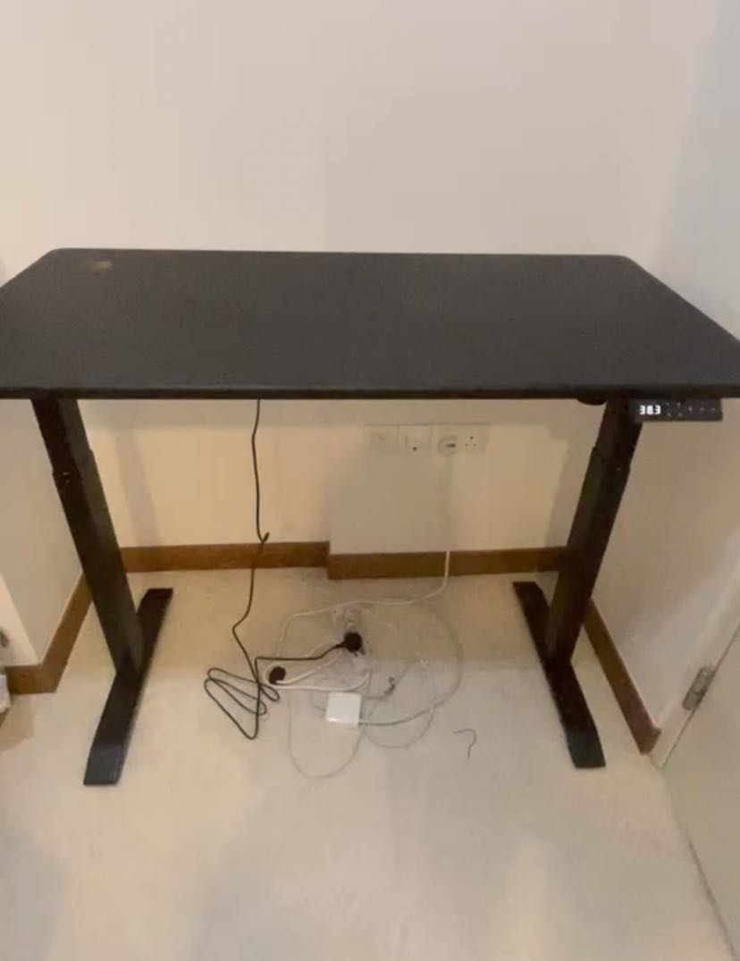 Illumi Smart Electric Adjustable table ( black ), Furniture & Home ...