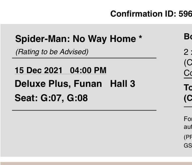 Imax - Spider man no way home ticket, Tickets & Vouchers, Event Tickets ...