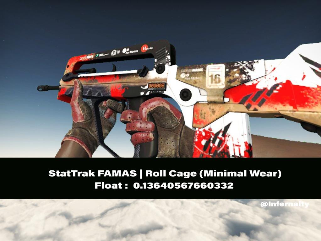 StatTrak Famas Roll Cage MW CSGO SKINS KNIVES, Video Gaming, Gaming ...