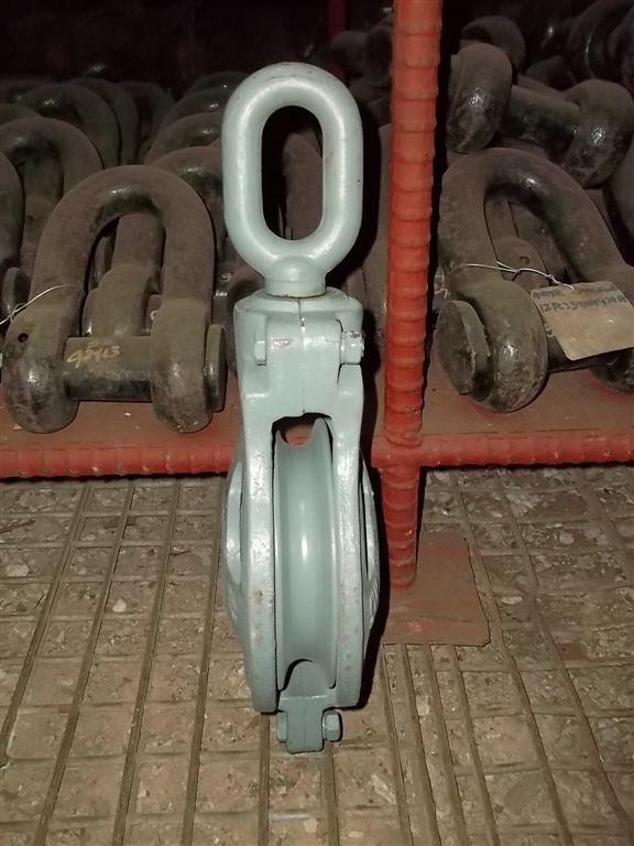 SWL 3T 5T Cast Steel Cargo Block Pulley Block with Swivel Oval Eye ...