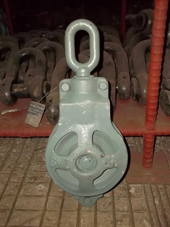 SWL 3T 5T Cast Steel Cargo Block Pulley Block with Swivel Oval Eye ...