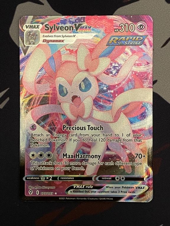 Sylveon VMAX Evolving Skies, Hobbies & Toys, Toys & Games on Carousell
