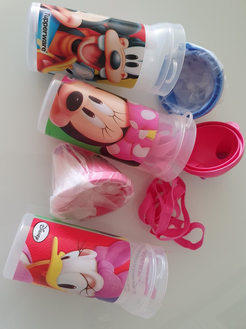 Tupperware mickey series water bottle, Babies & Kids, Nursing & Feeding ...
