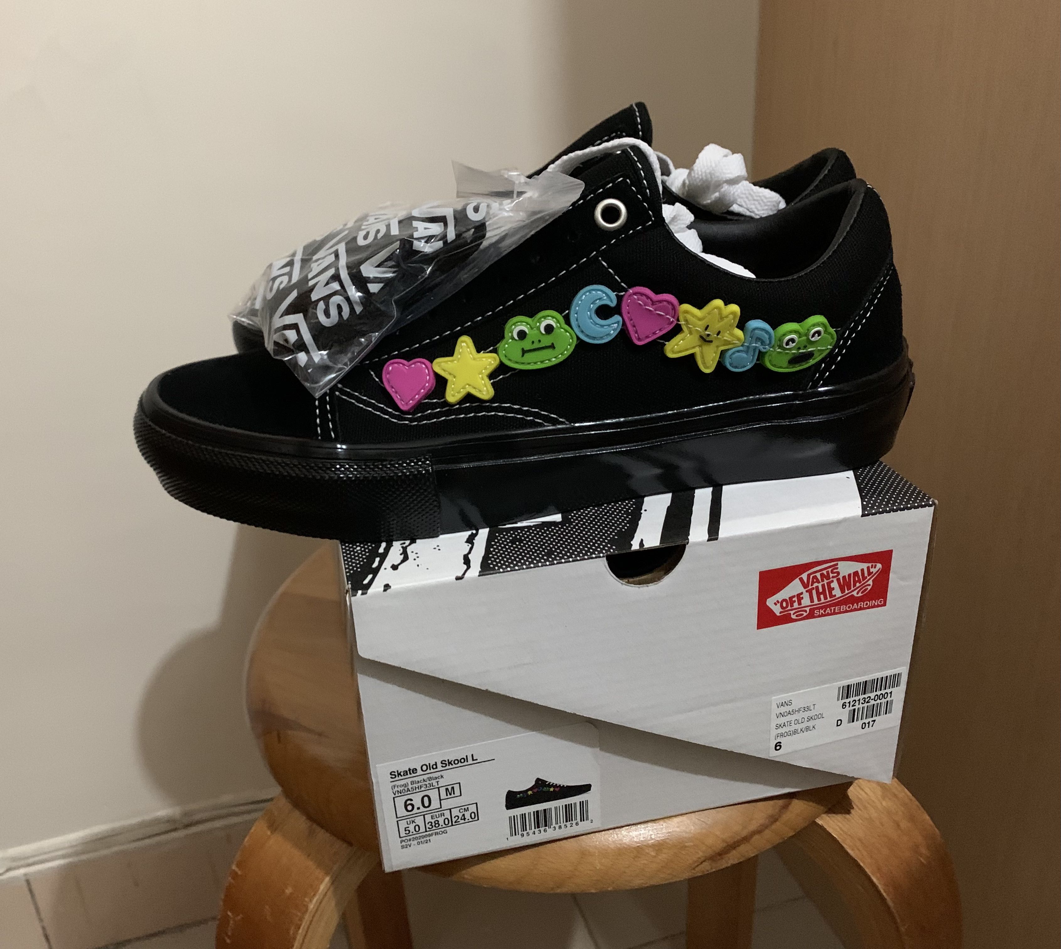 Vans Skate old Skool (Frog), 女裝, 鞋, 波鞋 - Carousell