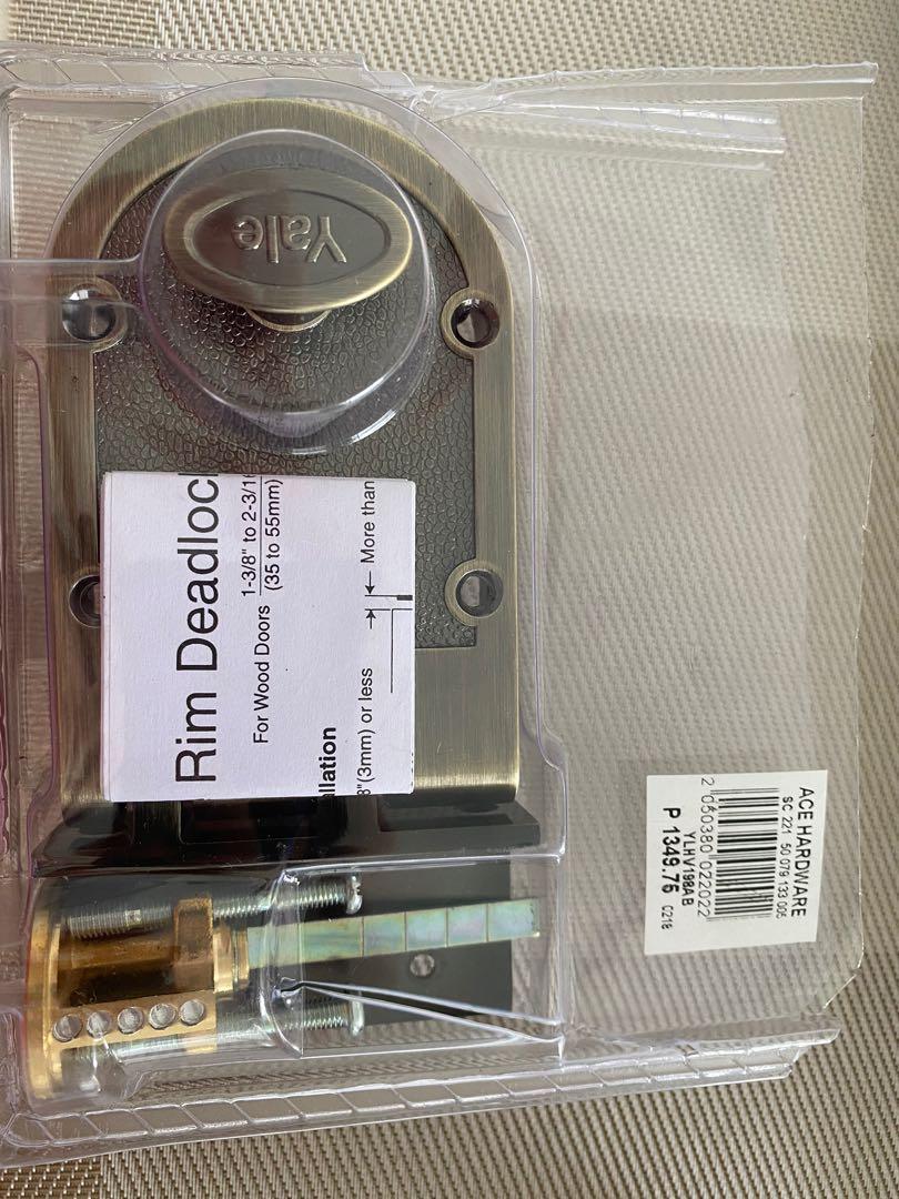 Yale Rim Deadlock, Furniture & Home Living, Security & Locks, Locks ...