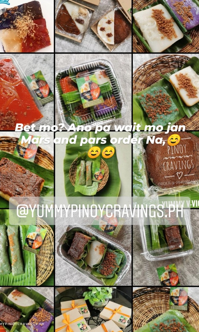 Yummy Pinoy Cravings Kakanin, Food & Drinks on Carousell