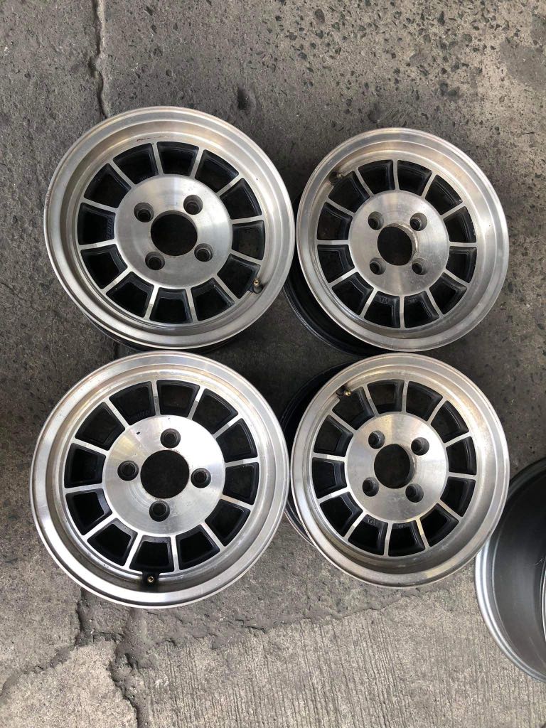 14” Polish Japan Mags used 4Holes pcd 114, Car Parts & Accessories ...