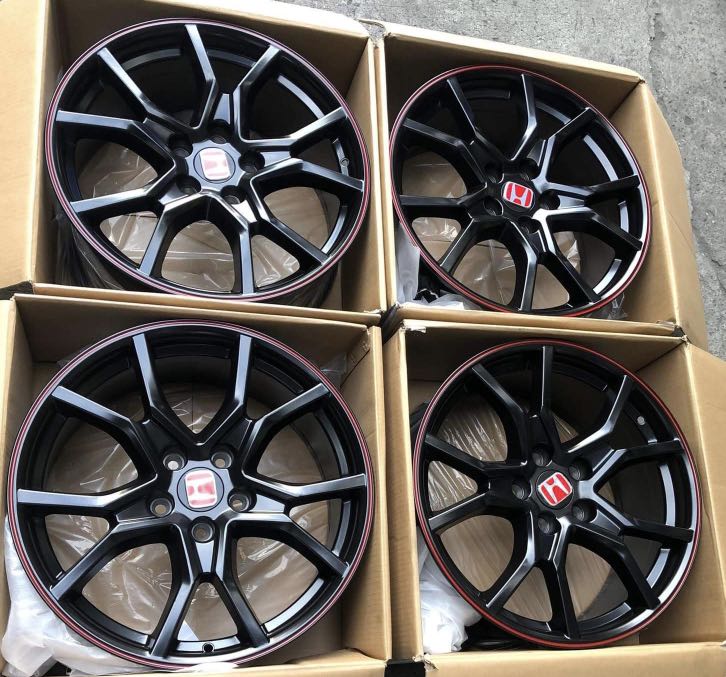 18” Honda Type R Design Mags 5Holes pcd 114 Bnew, Car Parts ...