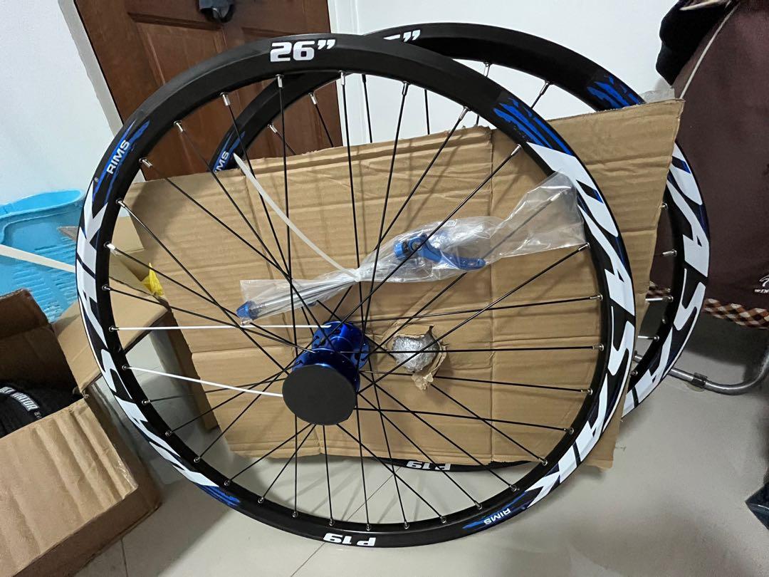 26 MTB Inch Wheel set Rims, Sports Equipment, Bicycles & Parts, Parts ...