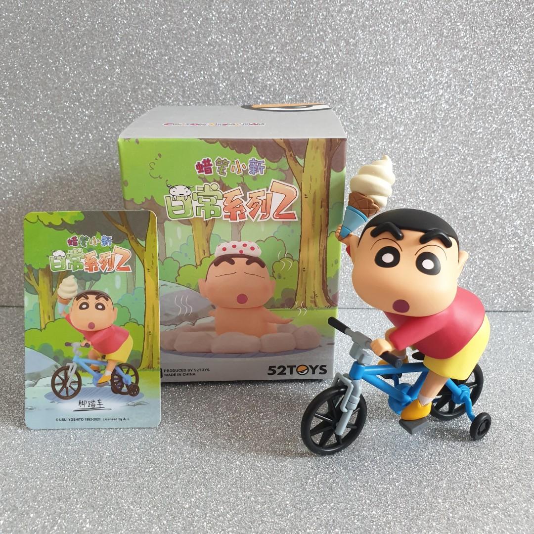 52toys Crayon Shin Chan Daily activities 2 Bicycle Cycling Bike figure ...